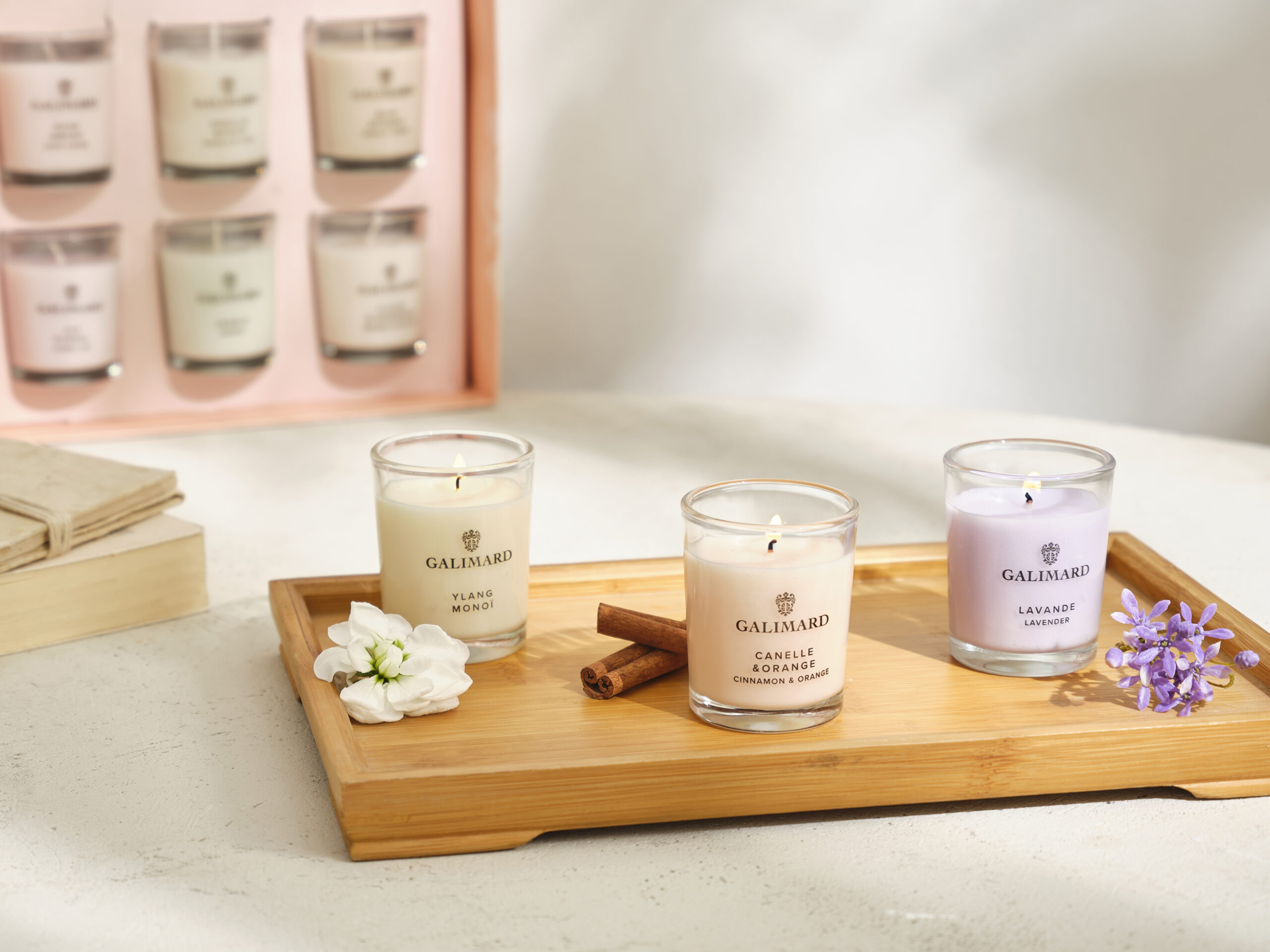 Set of 9 candles 50g - Galimard - Perfumer in Grasse since 1747